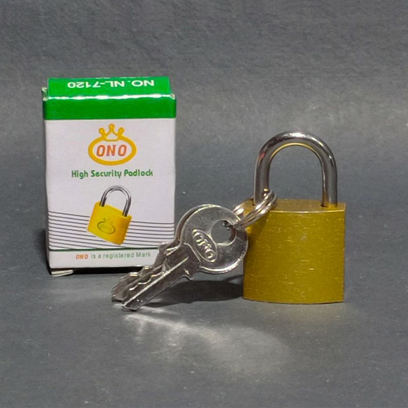 Jual Gembok Kuning Merk ONO Press Pendek Varian Ukuran 20mm - 25mm ...
