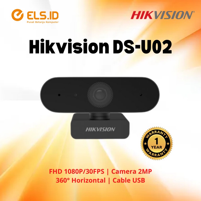 Jual Hikvision DS-U02 Webcam FHD 1080P/30FPS | Shopee Indonesia