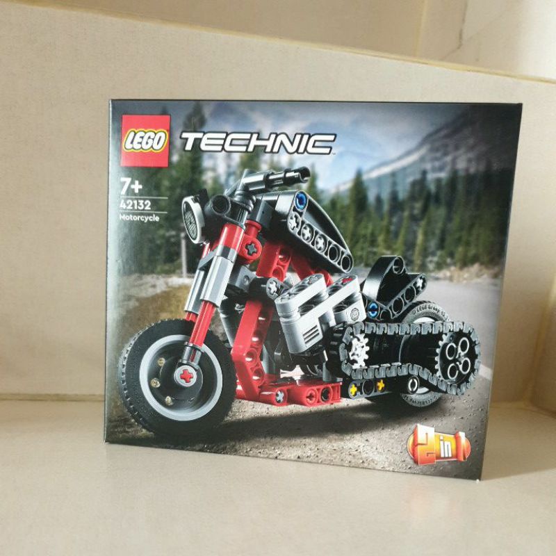 Jual LEGO Motor Technic 42132 Motorcycle Chopper Toy 2 in 1 | Shopee ...