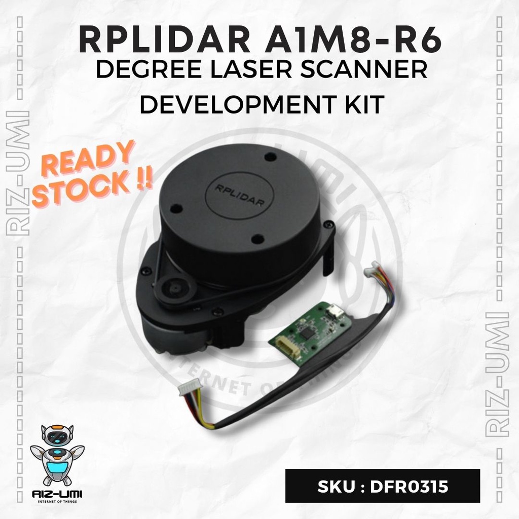 Jual RPLIDAR A1M8 - 360 Degree LiDAR Laser Scanner Development Kit ...