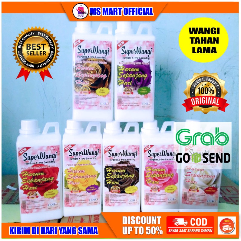 Jual [PROMO] 1 liter Pelicin Super Wangi - Pewangi Laundry Pakaian ...