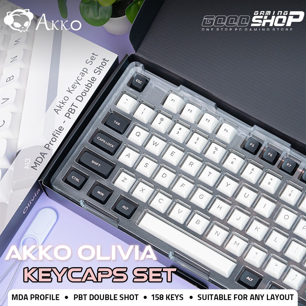 Jual Akko MDA Keycap Set Olivia - Keycaps | Shopee Indonesia