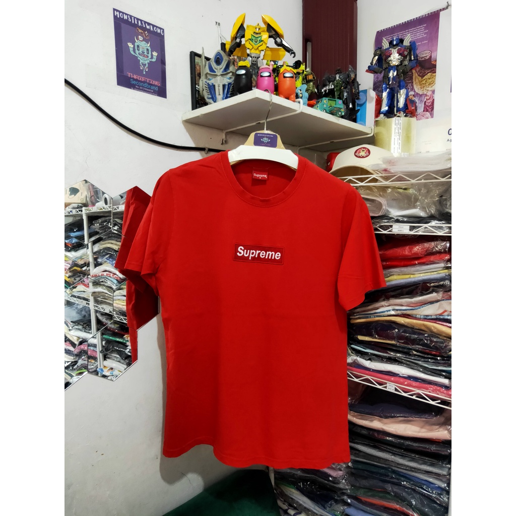 Jual Kaos Merah Big Logo Balok | Shopee Indonesia