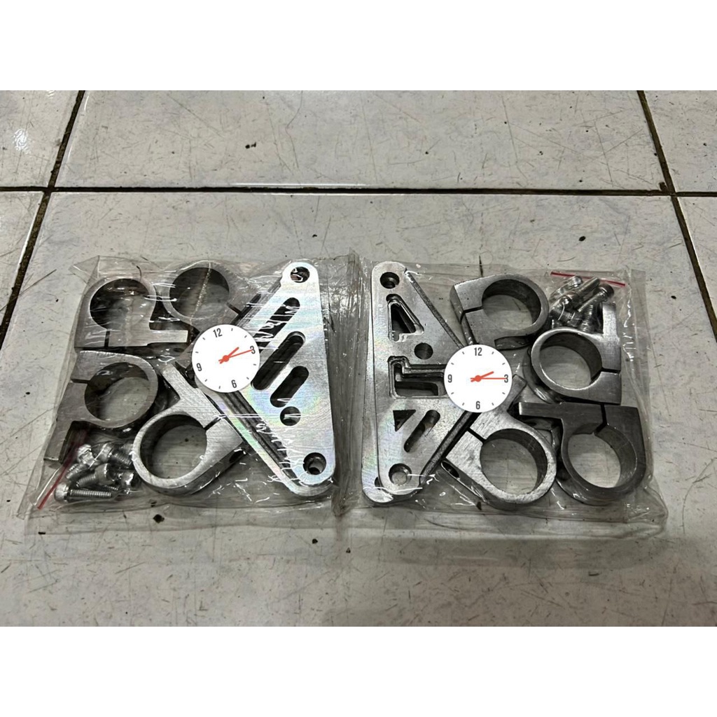Jual Breket Bracket Pangkon Lampu Depan Stainless CNC As 33 Kupingan ...