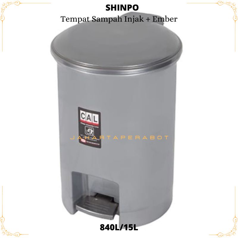 Jual SHINPO - Tempat Sampah Injak / Tempat Sampah Injek 10 15 20 25 Liter / Tempat Sampah ...