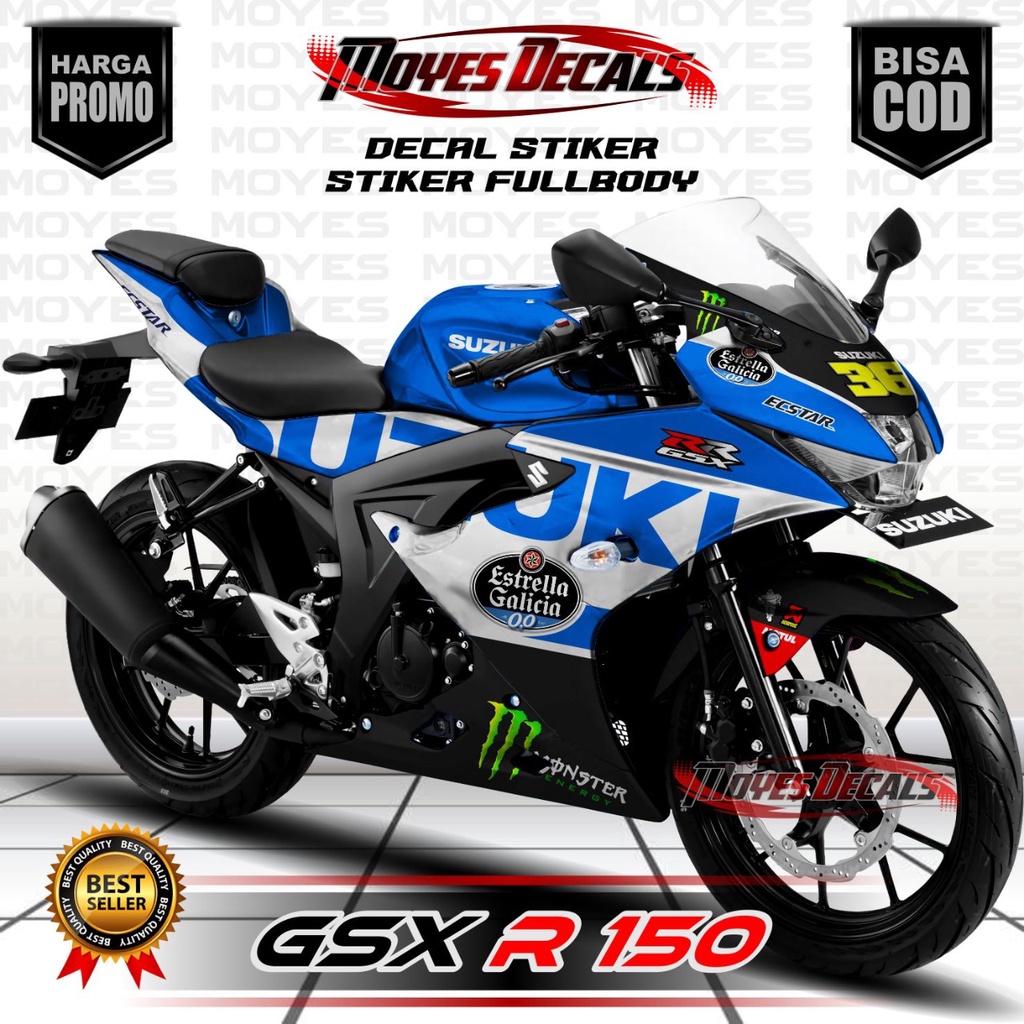 Jual Decal Sticker Variasi Fullbody GSX 150R - Dekal Stiker GSX New ...