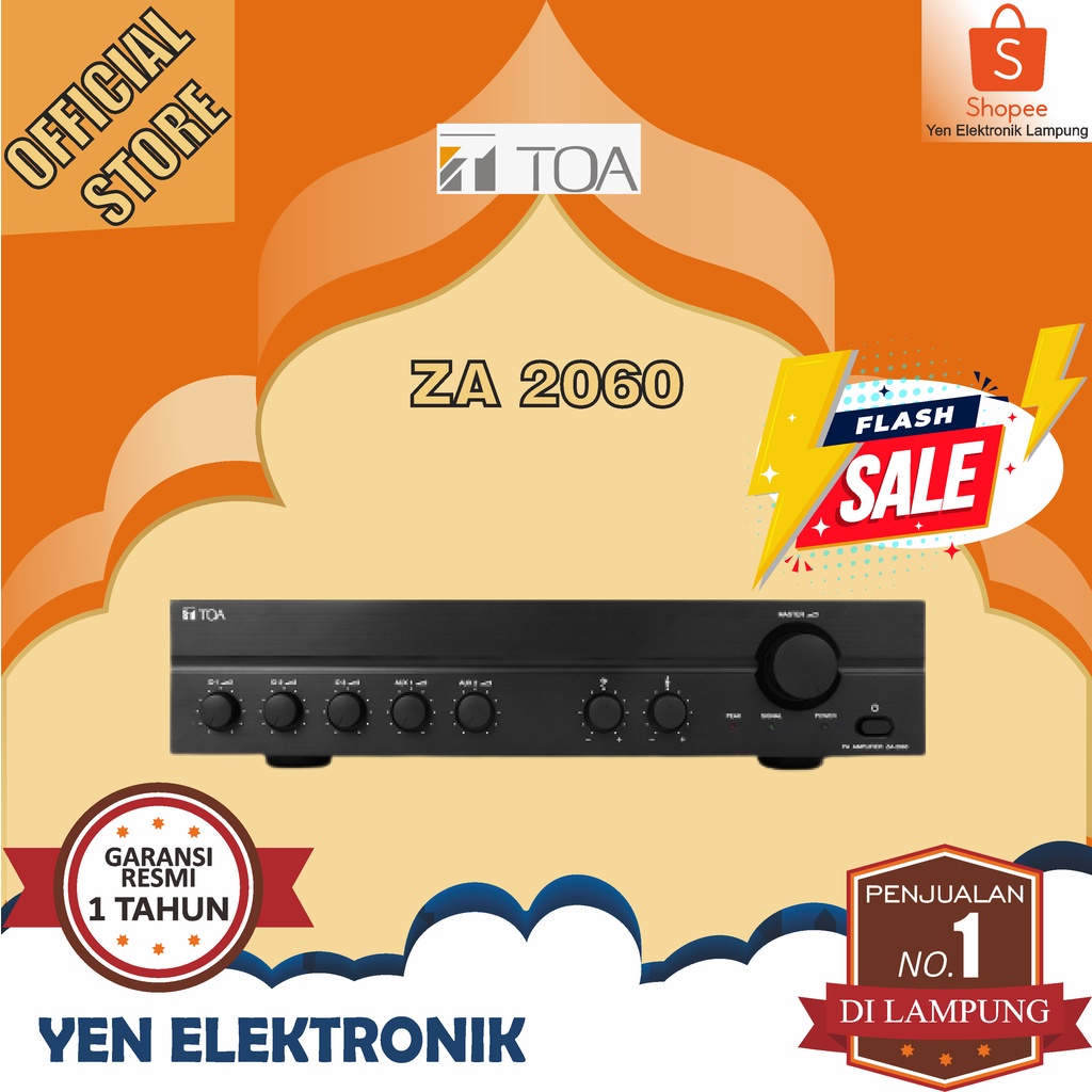 Jual Amplifier Mixer TOA ZA 2060 Power 60 Watt Garansi Resmi TOA 1 ...