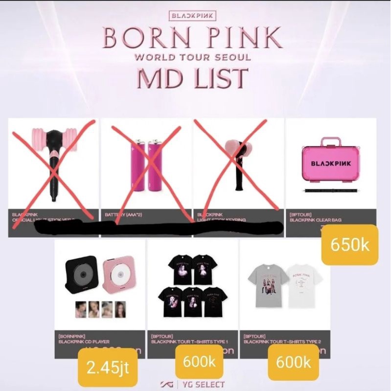 Jual BLACKPINK BORN PINK World Your Merchandise | Shopee Indonesia