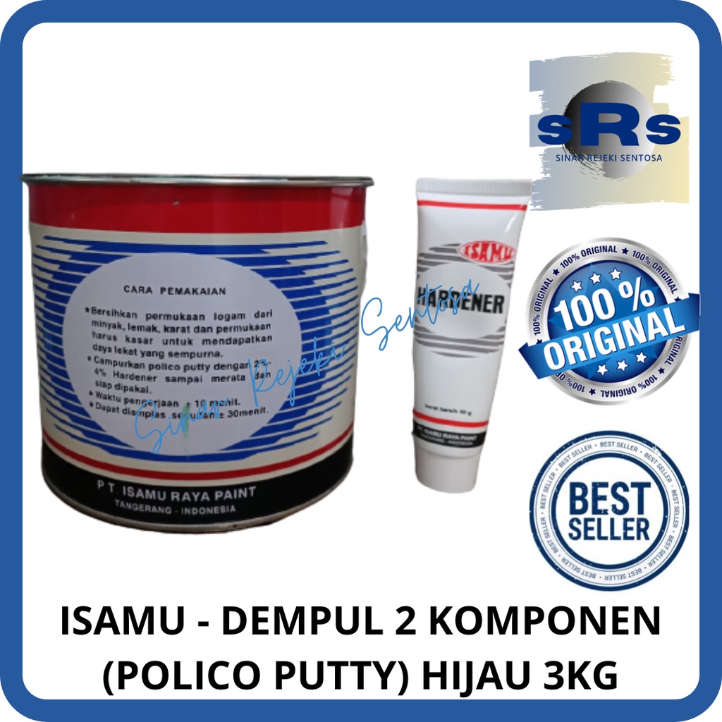 Jual ISAMU - DEMPUL BESI/DEMPUL MOBIL/DEMPUL 2 KOMPONEN 3KG | Shopee ...