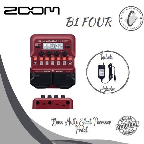 Jual Zoom B1 Four Bass Multi Efek Processor Pedal Original Multi Efek ...
