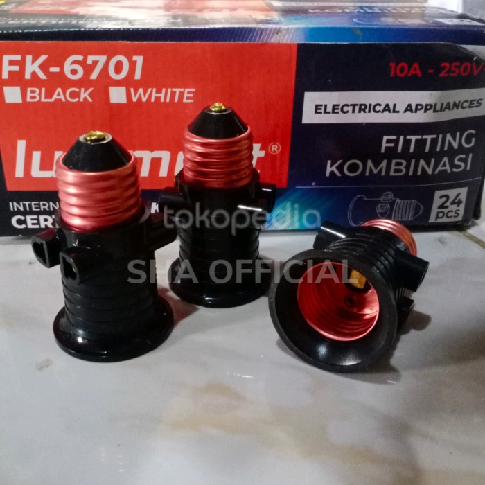 Jual Fitting Kombinasi Lumment / Fitting Lampu dan Colokan | Shopee ...