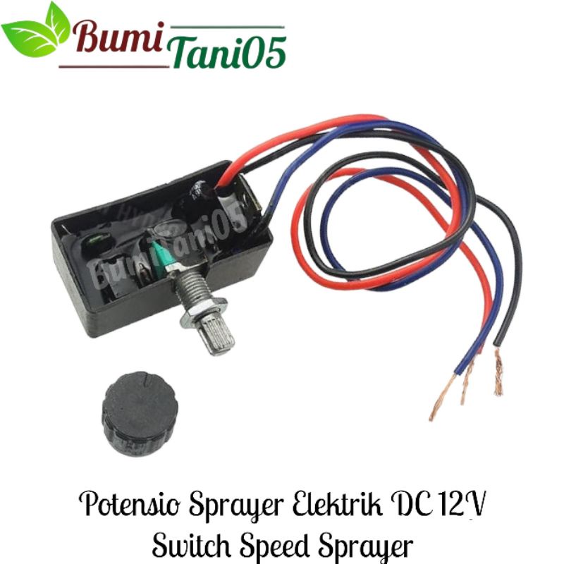 Jual Potensio Switch Speed Sprayer Pompa Pengatur Kecepatan DC 12V ...