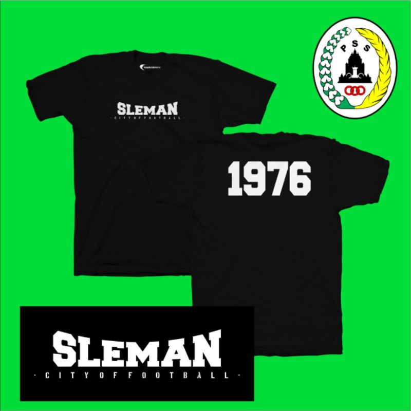 Jual TERMURAH {COD} KAOS SLEMAN 1976 PSS SLEMAN BCS HITAM | Shopee ...