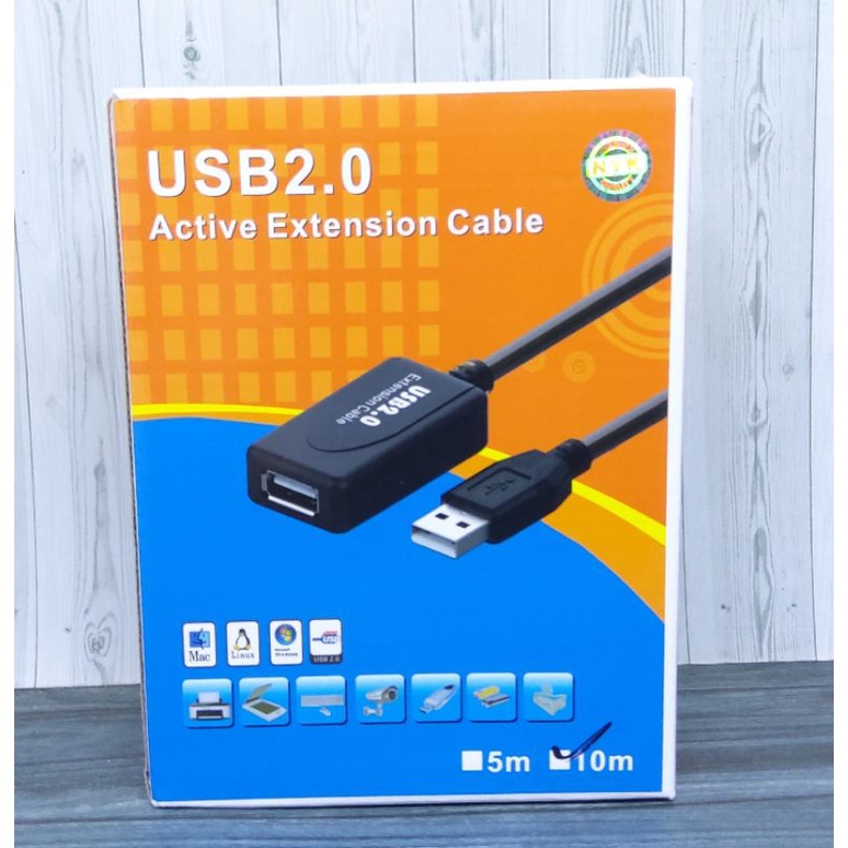 Jual KABEL USB EXT 10M/15M/20M/25M NYK | Shopee Indonesia