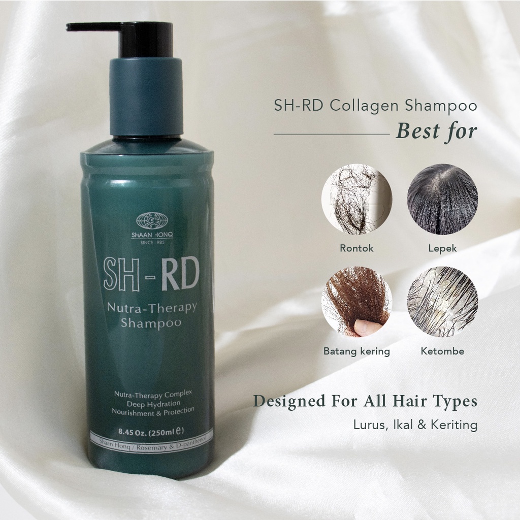 Jual SHRD Nutra Therapy Collagen Keratin Sulfate Free Shampoo Protein ...