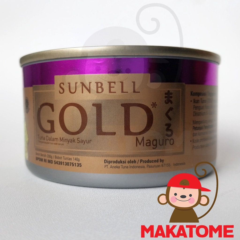 Jual Sunbell Gold Tuna Maguro 200gr ikan kaleng can sun bell 200 gr ...