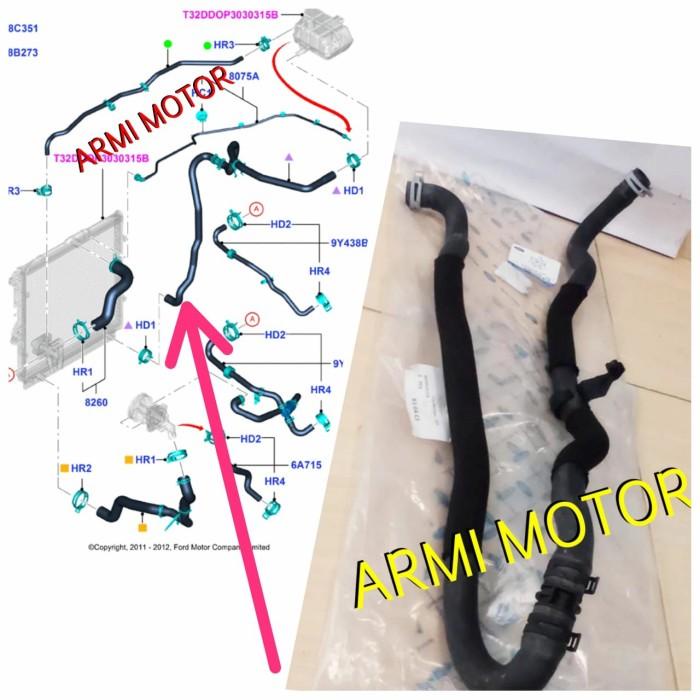 Jual Selang Tabung Radiator Ford Ranger 2.2 Cc T6 Mazda Bt50 Pro ...