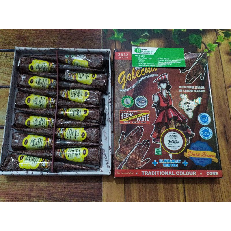 Jual Henna Golecha Paste Dark Brown | Shopee Indonesia