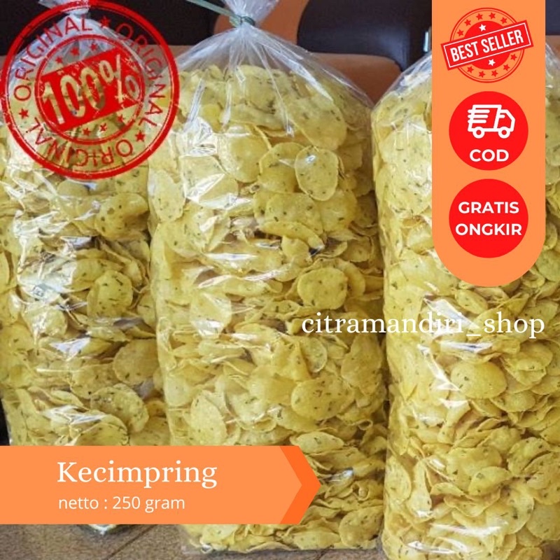 Jual GEMBLONG / KECIMPRING / COMRING TIPIS SNACK KHAS KUNINGAN | Shopee ...