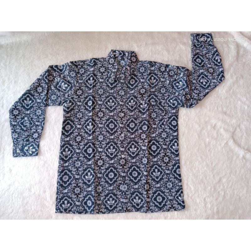Jual Seragam Batik SMA Abu Abu Lengan Panjang dan Pendek | Shopee Indonesia