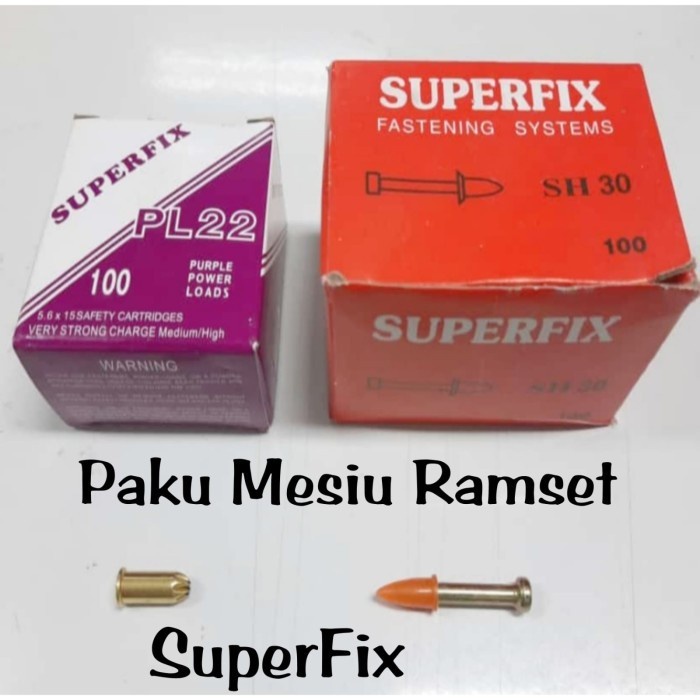 Jual Paku Mesiu Ramset model Paku + Mesiu SuperFix Ungu Asli | Shopee ...