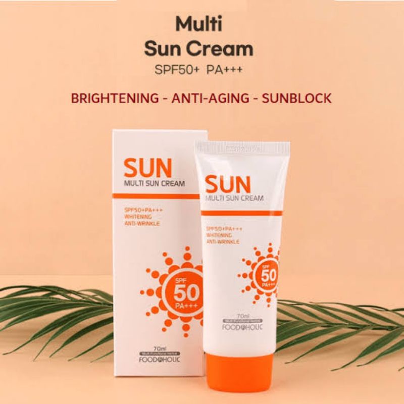Jual FOODAHOLIC Multi Sun Cream | Foodaholic Sunscreen 70ml | Shopee ...