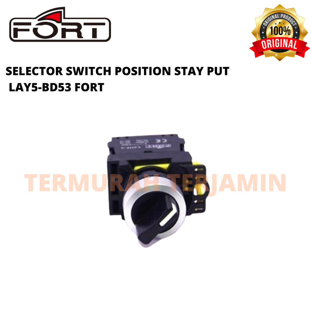 Jual SELECTOR SWITCH POSITION STAY PUT LAY5-BD53 FORT | Shopee Indonesia