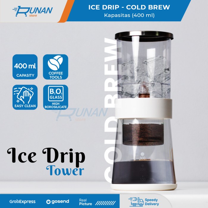 Jual Cold Brew Drip Coffee Maker 400ml - Ice Dripper Kopi Set Slow Drip ...