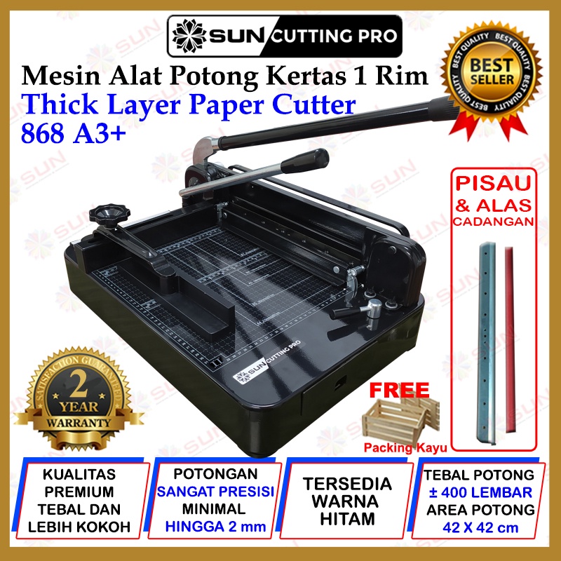Jual Mesin Pemotong Kertas 1 Rim A3 868 Thick Layer Paper Cutter 868