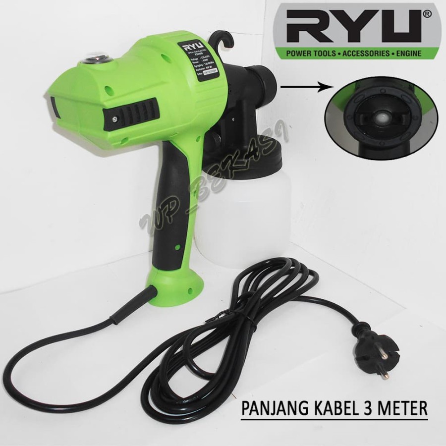 Jual RYU TEKIRO Spray Gun Paint Zoom Electric Alat Cat Spet Listrik ...