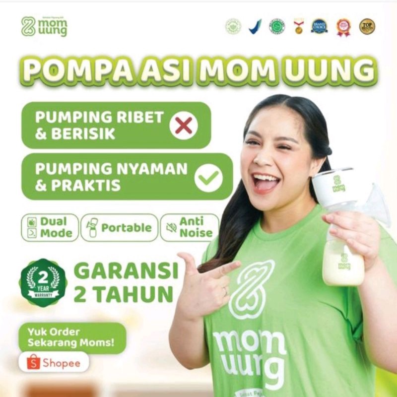 Jual Mom Uung - Breast Pump Portable / Pompa ASI Mom Uung / Dual mode ...
