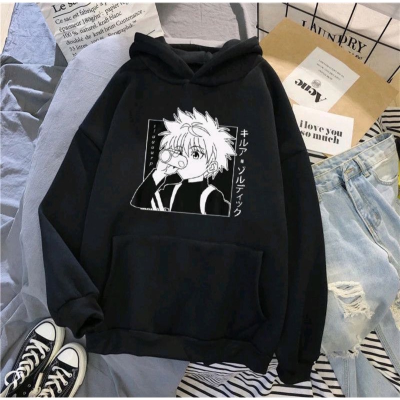 Jual HOODIE PRIA KILLUA HUNTER ANIME JACKET DISTRO REAL PICT | Shopee ...