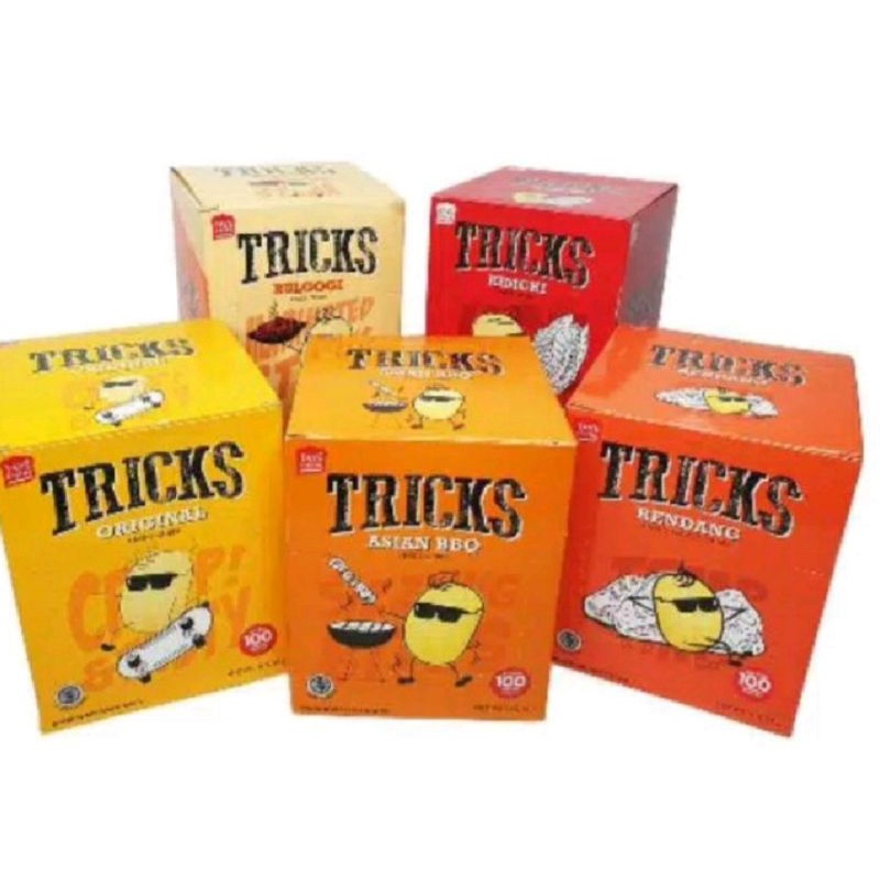 Jual TRICKS BISCUIT KENTANG BAKED CRISPS CHIPS 10 PC X 15GR | Shopee ...
