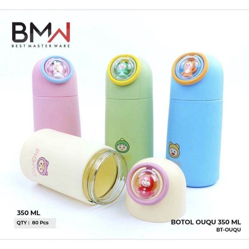 Jual Botol Kaca QuQu Ukuran 350ml botol minum glass bottle drink bottle ...