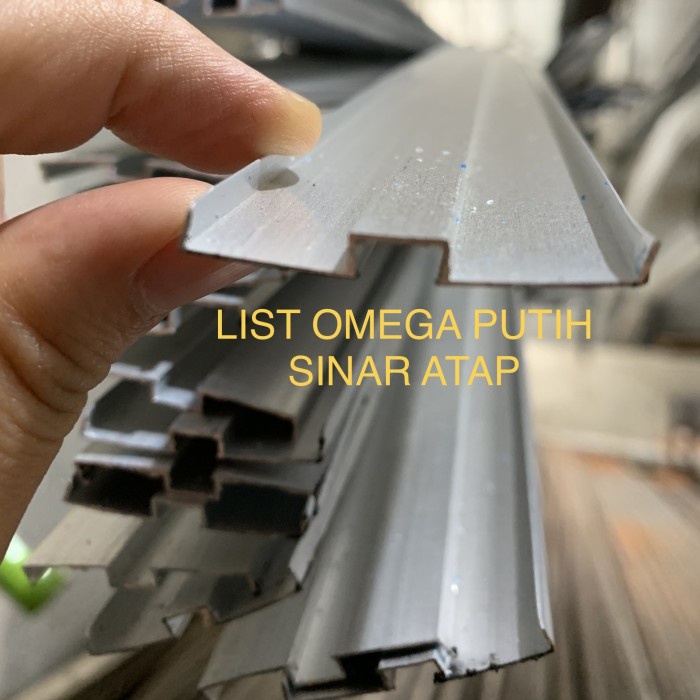 Jual LIST OMEGA ALUMUNIUM POLYCARBONAT x 6 METER | Shopee Indonesia