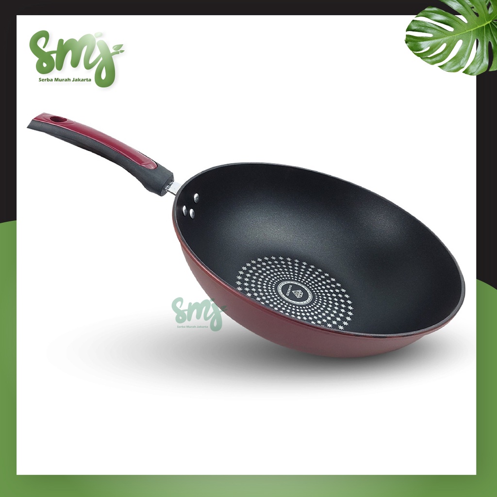 Jual SMJ - Penggorengan 32 CM Wajan Anti Lengket Bahan Batu Medis Fry ...