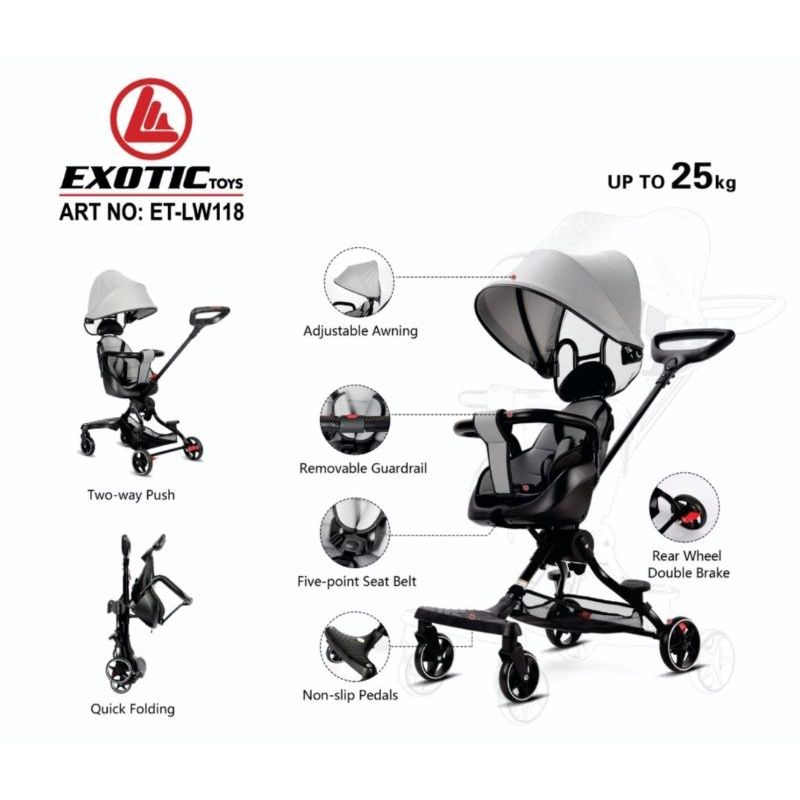 Jual MAGIC STROLLER SPACE BABY EXOTIC ET LW 120/ LW120 / LW 121 / LW ...