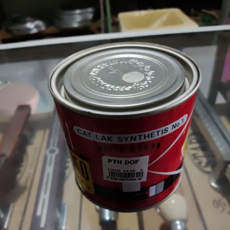 Jual Cat kayu dan besi emco hitam,hitamdof, putih, putih doff 1/2 kg ...