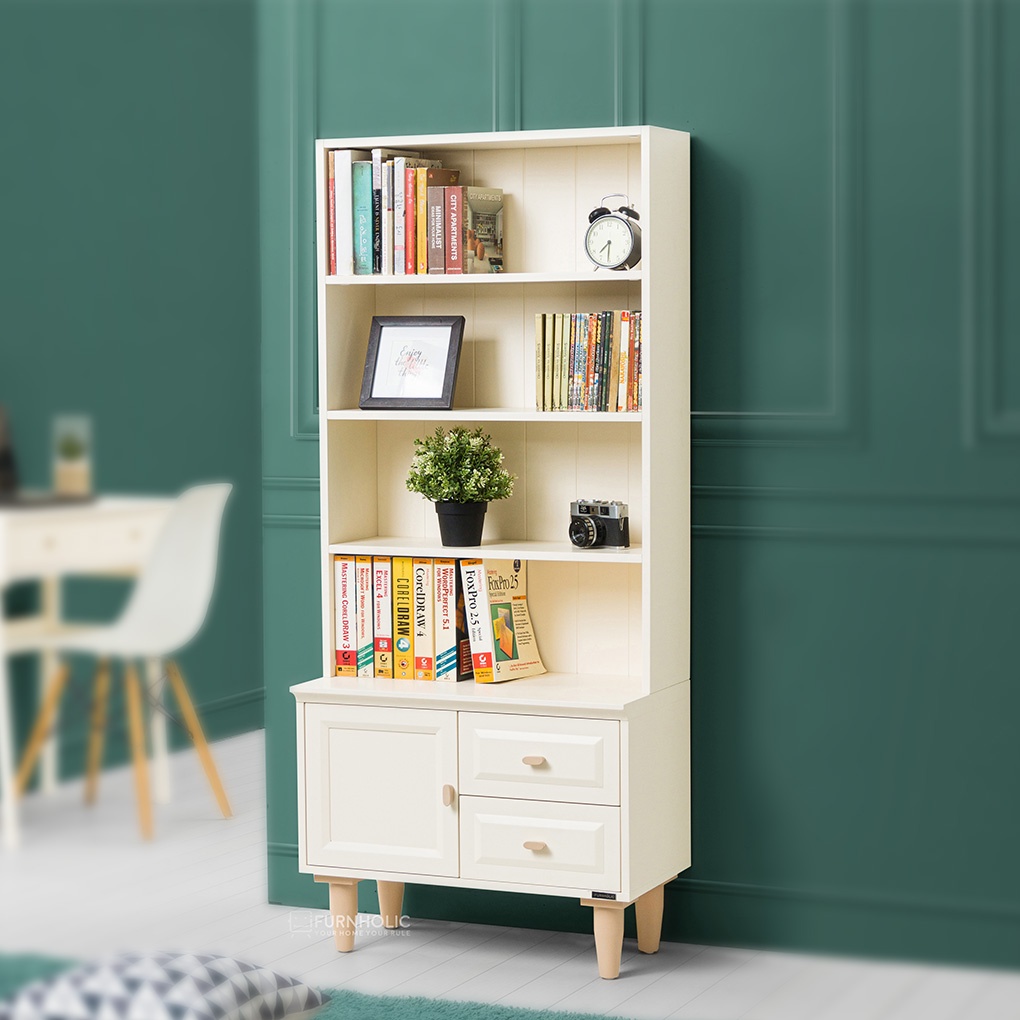 Jual IFURNHOLIC Hannah Bookcase | Lemari Buku Minimalis | Rak Buku ...