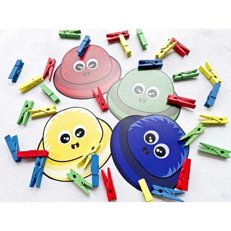 Jual LILOMILO Spider’s color sorting clip/sortir warna/aktivitas ...