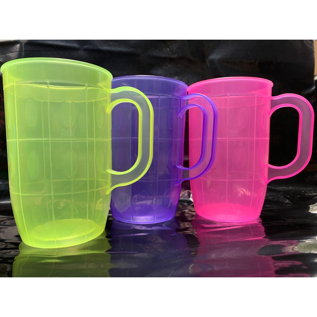 Jual CANGKIR GELAS PLASTIK BESAR WARNA WARNI CANGKIR BIR | Shopee Indonesia