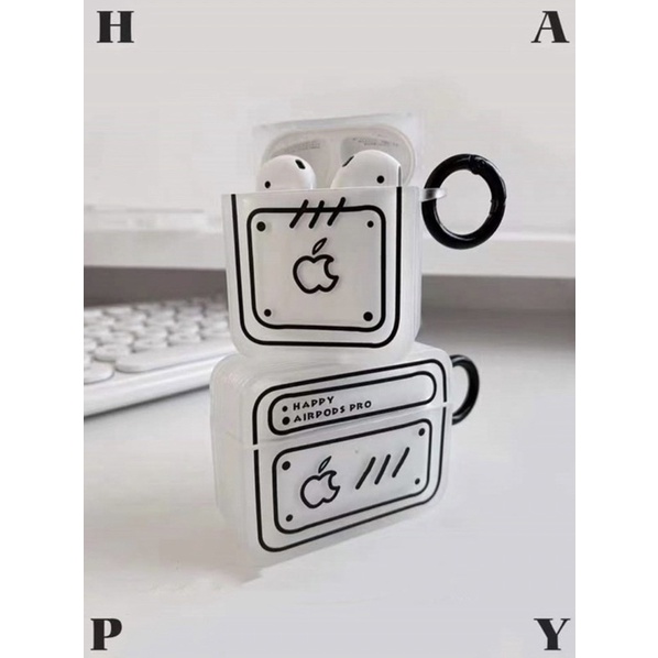 Jual Casing Airpods Apel music lucu untuk gen 1 2 Pro Casing airpods ...
