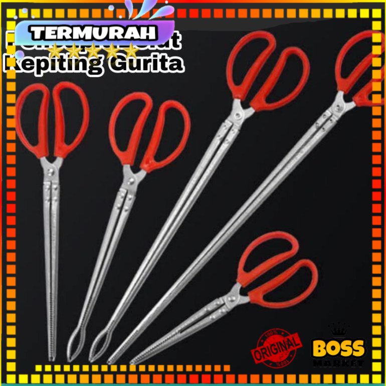 Jual Gunting Capit Crab Tongs Pengambil Pencapit Belut Kepiting Udang ...