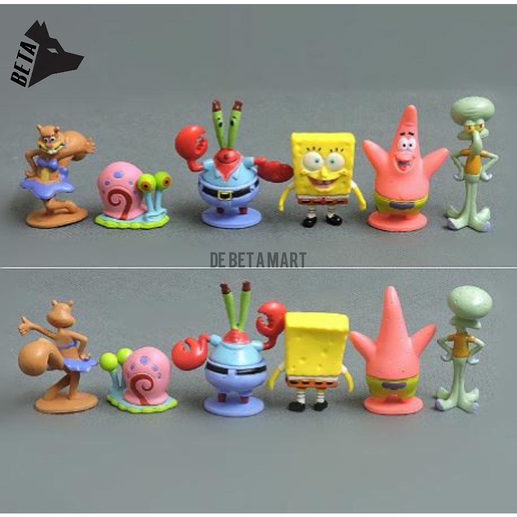 Jual MAINAN ACTION FIGURE SPONGEBOB SQUAREPANTS SET FIGURE PATRICK STAR ...