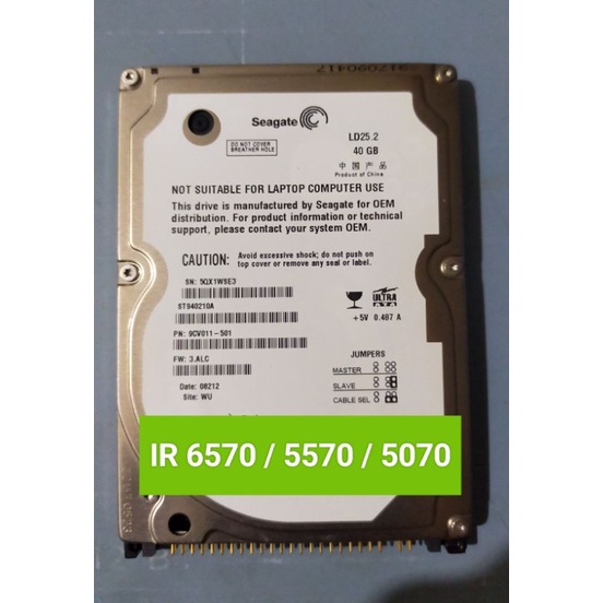 Jual HARDISK IR 6570 IR5070 / IR 5050 IR5075 / HDD Hard Disk MESIN ...