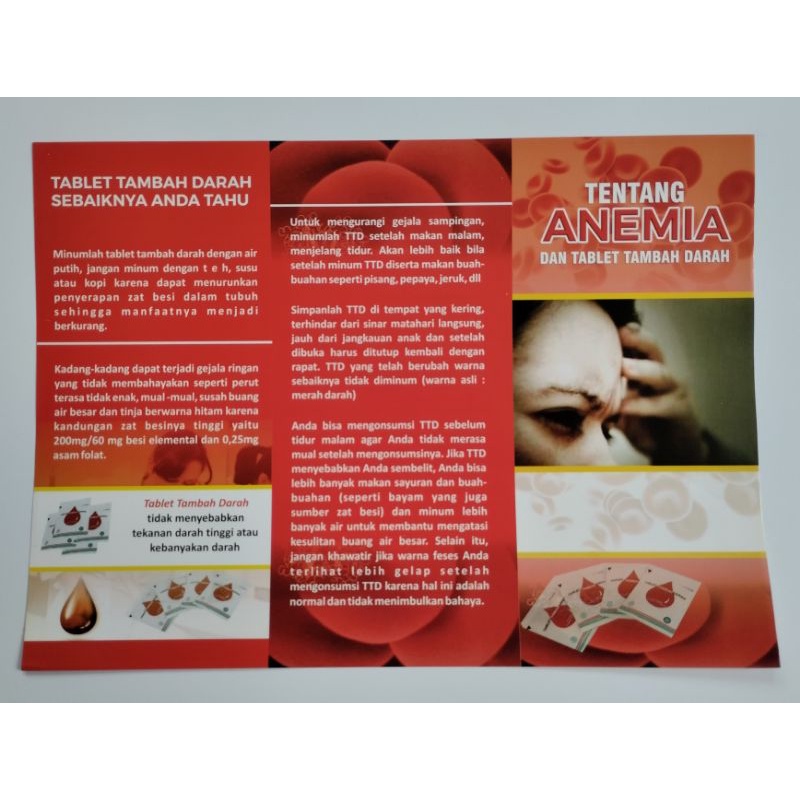 Jual Leaflet Tentang Anemia dan Tablet Tambah Darah | Shopee Indonesia Jual Leaflet Tentang Anemia dan Tablet Tambah Darah | Shopee Indonesia