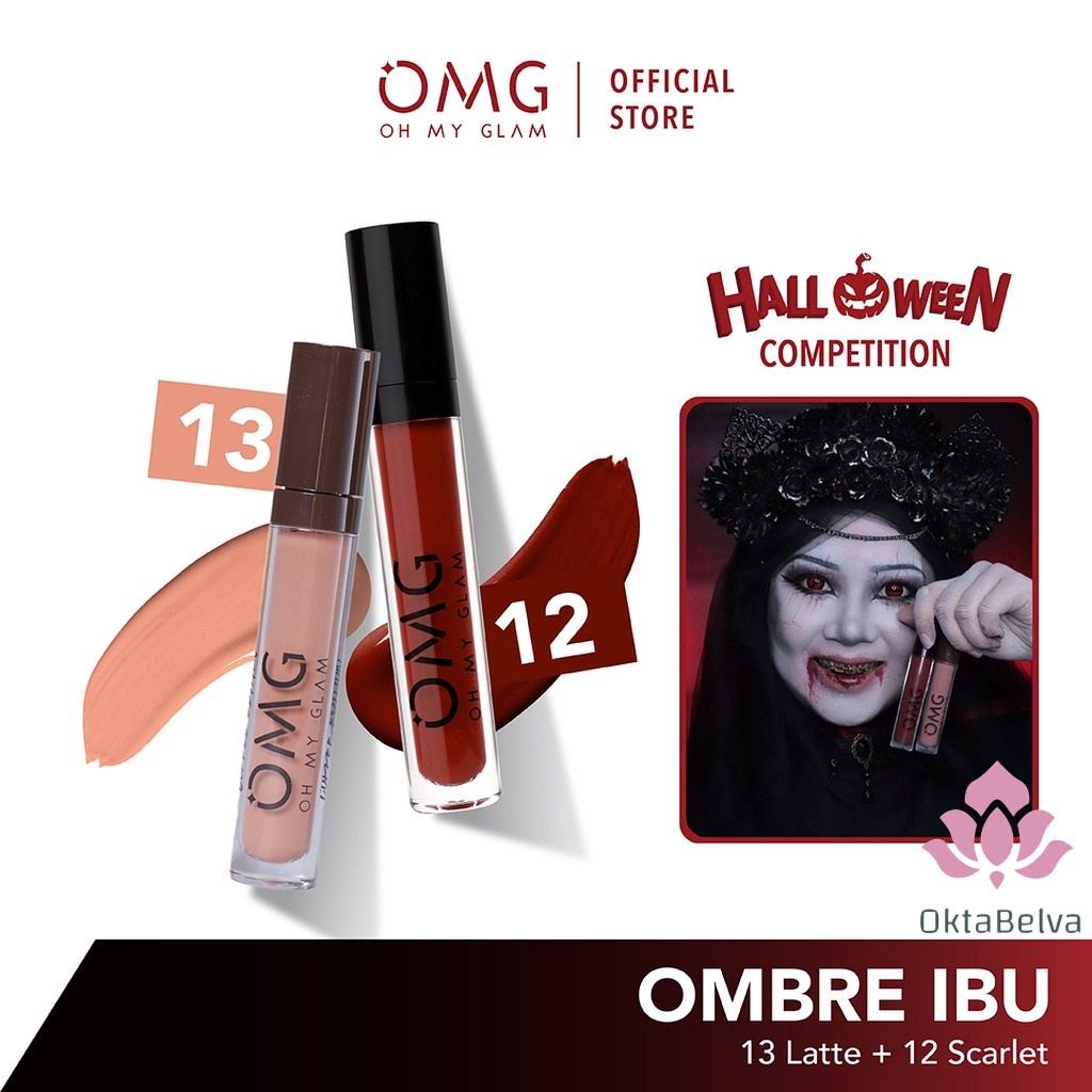 Jual NEW ! PAKET OMG Ombre Halloween Ibu | Shade 12 Scarlett & Shade 13 ...