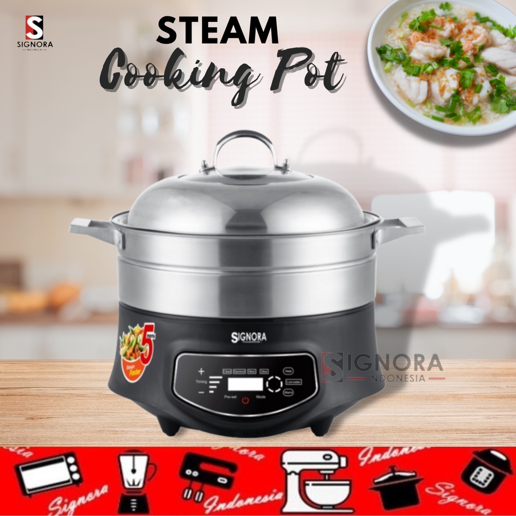 Jual STEAM COOKING POT 6LT SIGNORA | Shopee Indonesia