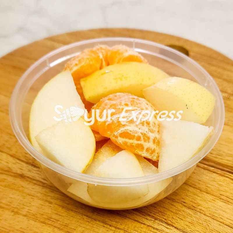 Jual KIRIM INSTAN Buah Potong Pear Jeruk 400ml | Shopee Indonesia