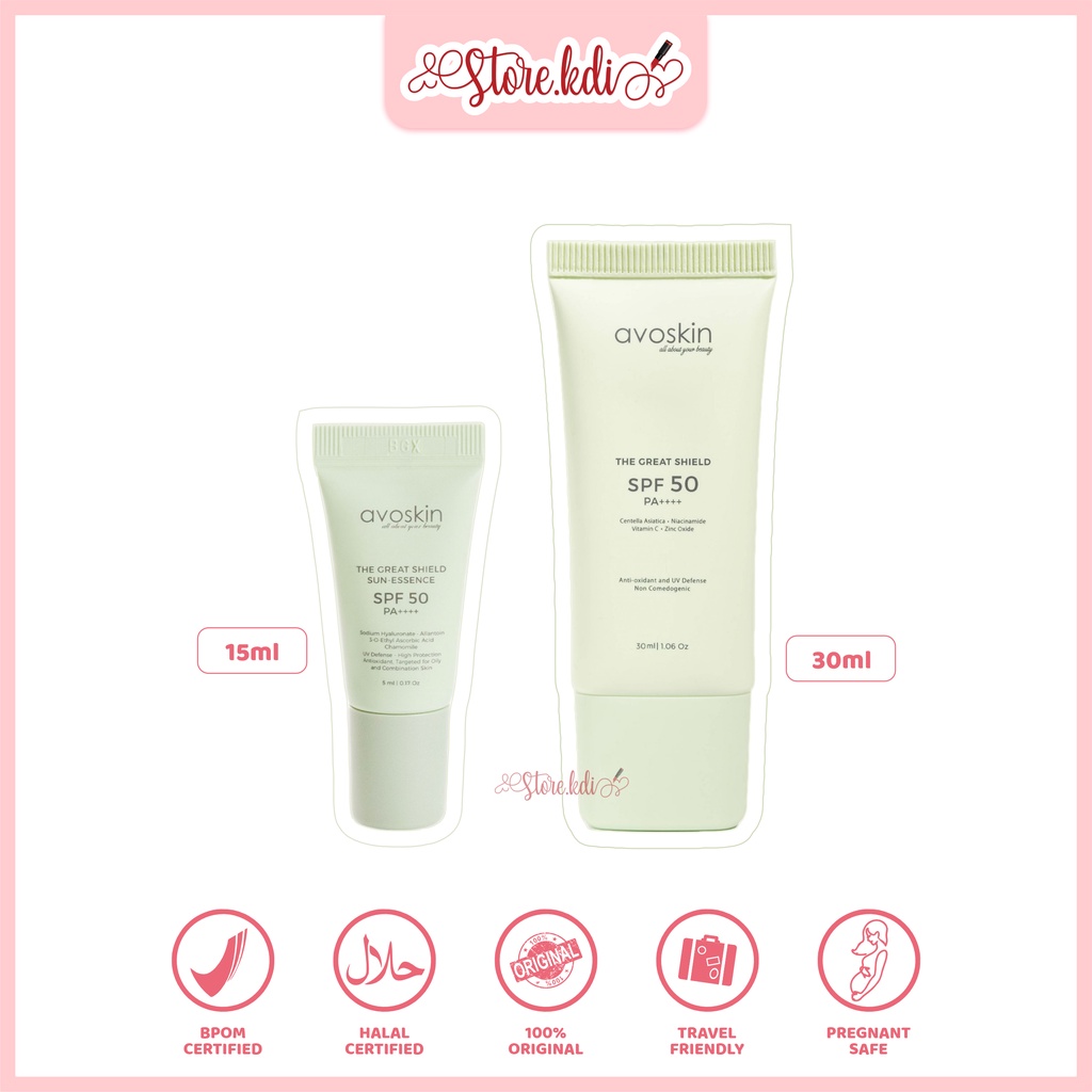 Jual AVOSKIN The Great Shield Sunscreen SPF 50 PA++++ | Shopee Indonesia